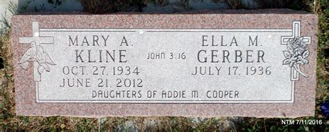 Mary Alice Cooper Kline 1934 2012 Find A Grave Memorial