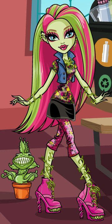 Venus Mcflytrap Monster High David Santangelos Coloring Pages