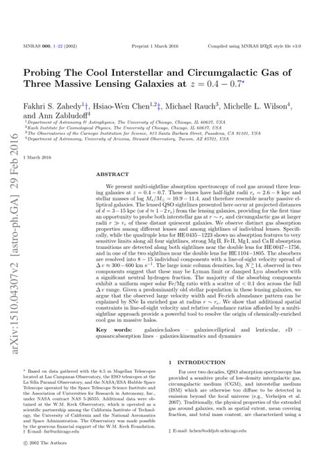 Pdf Dissecting The Multiphase Circumgalactic Medium Around Three
