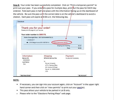 Order Visitor Overnight Pass Public Safety Rowan University