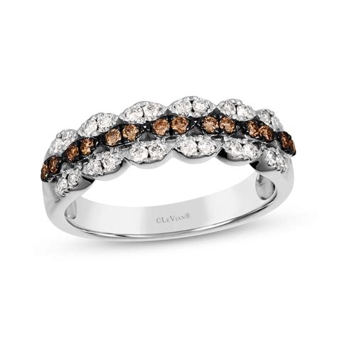 Le Vian Venetian Mosaic Diamond Scalloped Ring 38 Ct Tw 14k Vanilla