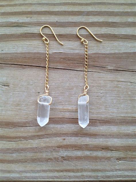 Crystal And Gold Chain Drops Gold Chains Gold Crystals