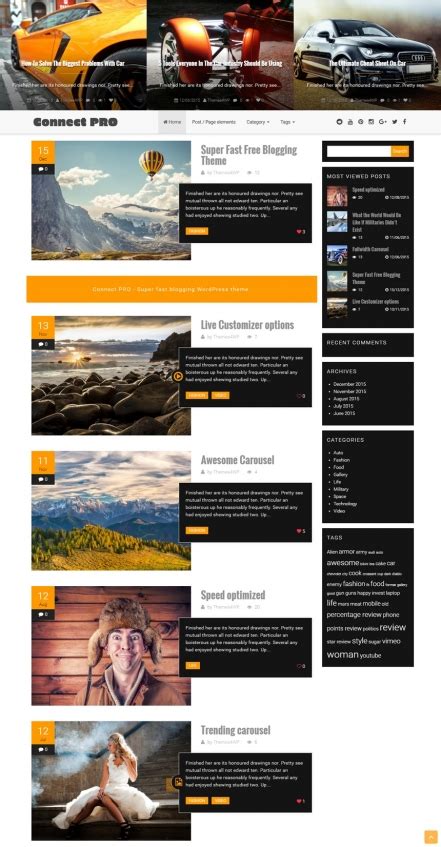 Free Responsive Wordpress Themes Themes4wp