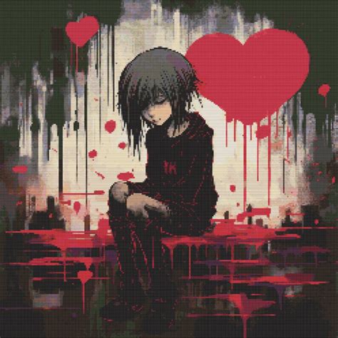 Emo Angst 10 Cross Stitch Pattern Digital Download Etsy