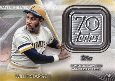 Willie Stargell Commemorative 70th Anniversary Patch Baseball Card