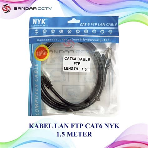 Jual Kabel Lan Ftp Cat6a Nyk 15 Meter Kabel Lan Pc Shopee Indonesia