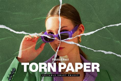 Torn Paper Photo Effect Designercandies