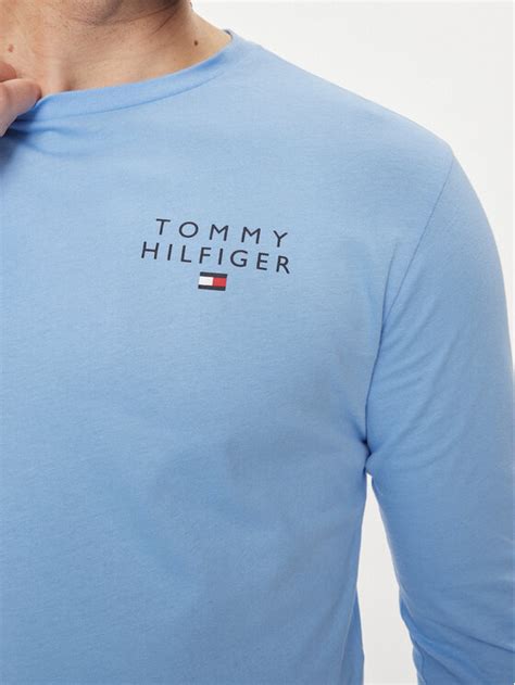 Tommy Hilfiger Тениска с дълъг ръкав Um0um02984 Син Regular Fit Modivobg