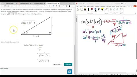 Homework 024 Simplify Trigarctrig Youtube