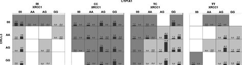 Best Model For Genegene Interaction Using Gmdr Download Scientific