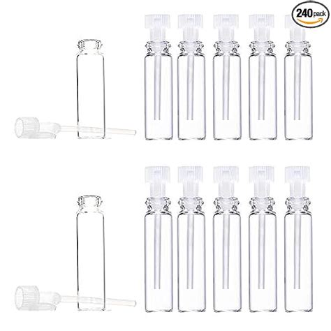 Hunky Dory 240pcs 1ml Mini Sample Perfume Bottle With Dropand Spray Hunky Dory