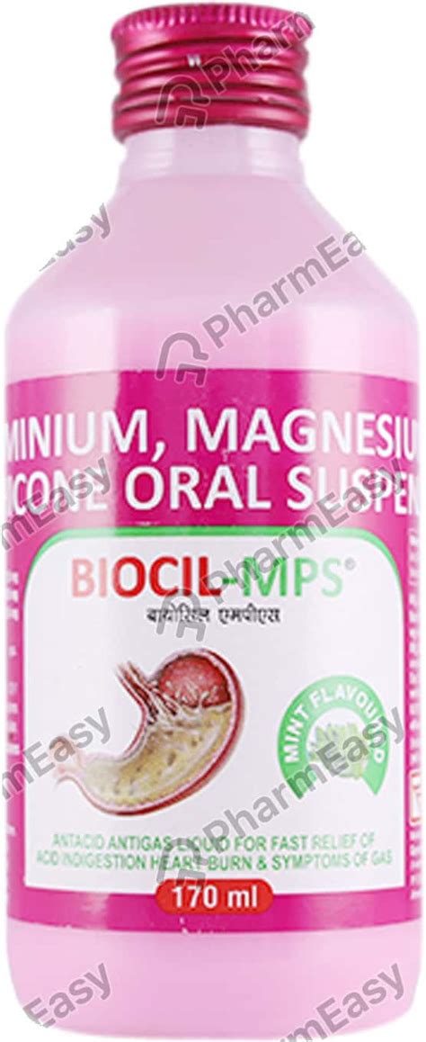 Biocil Mps Mint Flavour Suspension 170ml Uses Side Effects Price