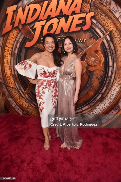 Ming Na Wen And Michaela Zee Attends The Indiana Jones And The Dial