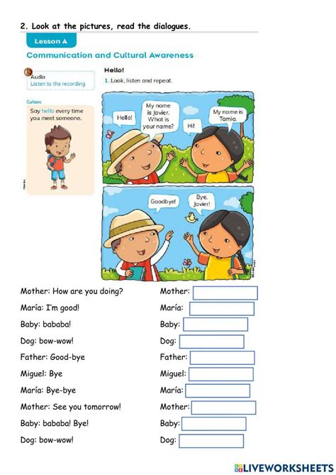 Greetings Online Exercise For 3rd Grade Live Worksheets