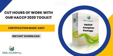 Haccp Project Plan Template Qse Academy