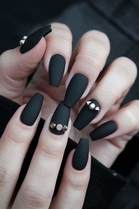 30 Black Nail Designs Nail The Glam