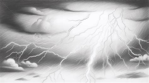 Lightning Storm Drawing