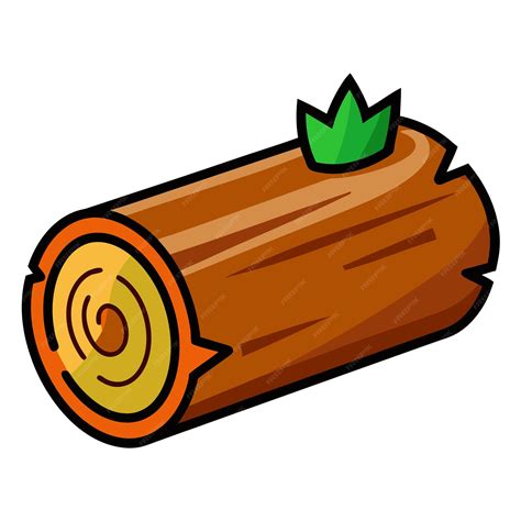 Log Clipart Cartoon Style Vector Illustration Premium Ai Generated Vector