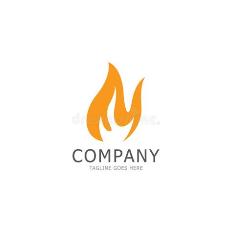 Fire Flame Logo Design Vector Icon Image Stock Vector Illustration Of