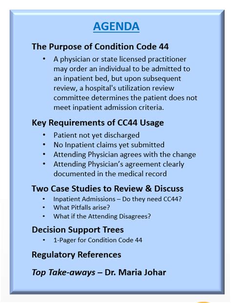 Condition Code 44 Revisited In 2022 Empowering Physician Advisors