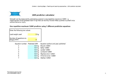 1rm Predictor Calculator20161111 16430 1l6qt4t Pdf