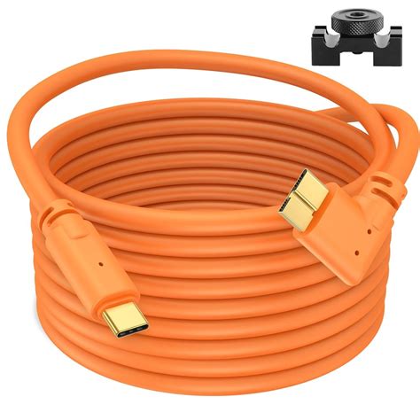 Pxel Tether Usb Type C To Right Angle Micro B Male To Male Gold Plated Camera Cable 3m 5m 8m 10m