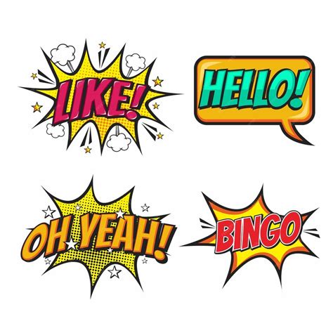 Premium Vector | Comic cartoon speech bubbles collection set