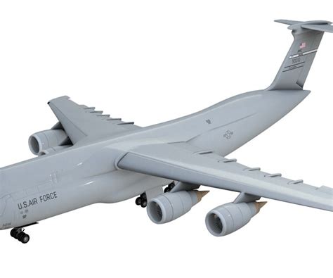 Artstation Lockheed C5 Galaxy Strategic Airlifter 3d Model Resources