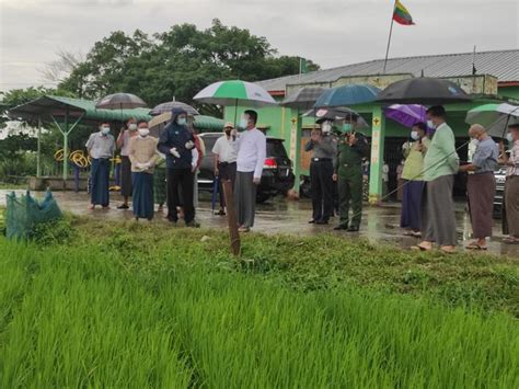 ဧရာဝတီတိုင်းဒေသကြီး၀န်ကြီးချုပ်၊ ကန်ကြီးထောင့်မြို့နယ်တွင် မိုးစပါးဆင