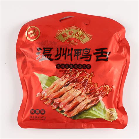 藤桥鸭舌温州特产酱香味香辣味鸭舌头开袋即食475g小零食真空年货虎窝淘