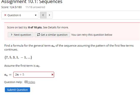 Solved Assignment 101 Sequences Score 12451801118