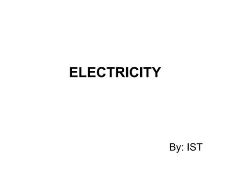 Ppt Electric Circuits Science For Grade 5 Pptx