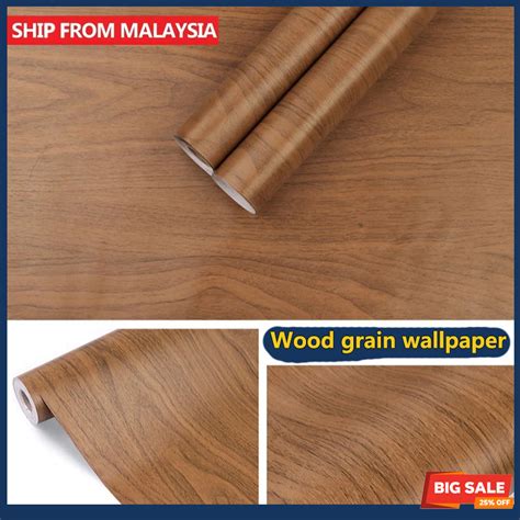 10m X 45cm Wood Design Wallpaper Sticker Furniture Kitchen Cabinet