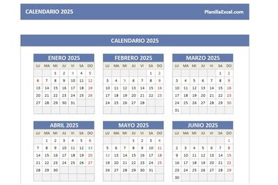 Plantillas De Excel De Calendarios Plantillas De Excel Gratis