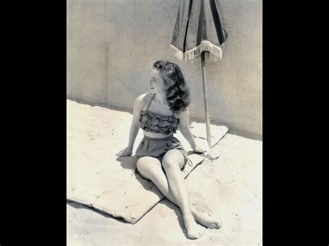Ann Blyth 1950 Beach Ann Blythe