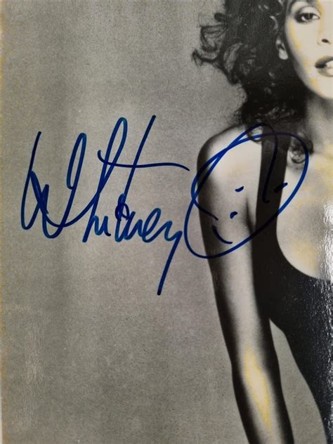 Autographed 8x10 Photograph Signed By Whitney Houston Authenticity