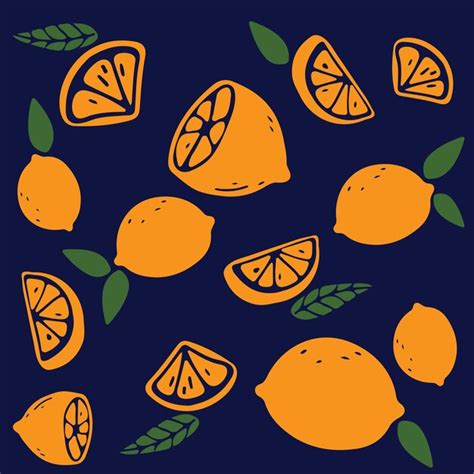 Premium Vector Background With Oranges