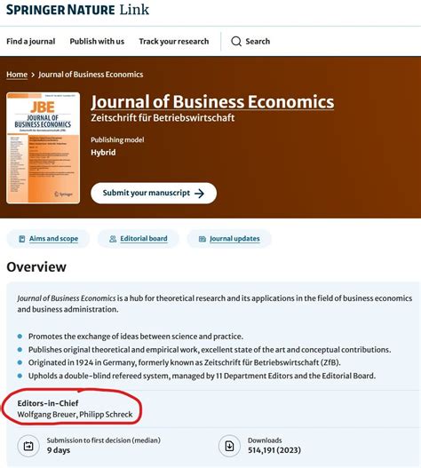 I Am Thrilled To Announce That Ive Been Appointed Co Editor In Chief Of The Journal Of Business