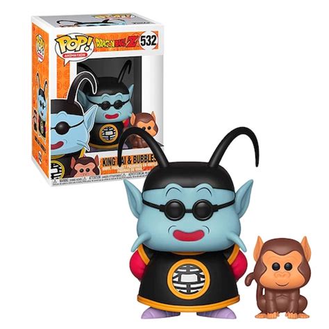 Funko Pop Kaio Sama Y Bubbles 532 Dragon Ball Z Anime Figura Original