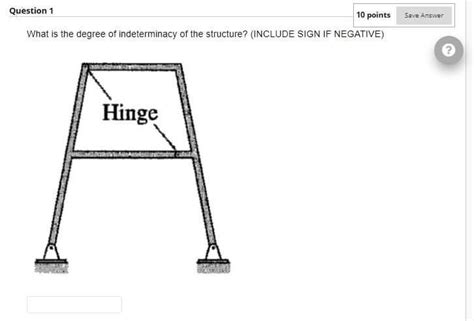 Solved What Is The Degree Of Indeterminacy Of The Structure