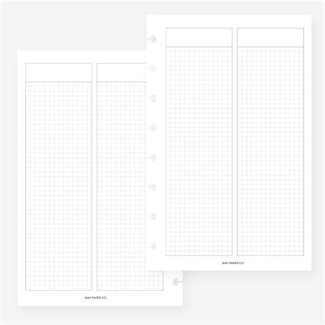 Grid Vertical Split Planner Insert May Paper Co