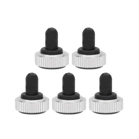 5pcs E1 53mm Thread Toggle Switch Weatherproof Anti Splashing Rubber