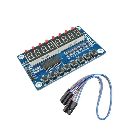 Tm1638 8 Bit Button Digital Led Display Module