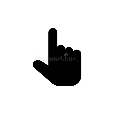 Hand Cursor Icon Cursor Vector Hand Cursor Icon Clik Stock Vector Illustration Of Finger