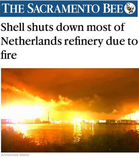 Shell Shuts Down Most Of Netherlands Refinery Due To Fire Royal Dutch