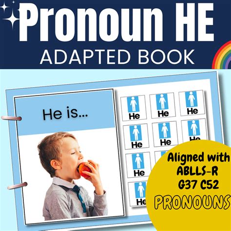 He She They Pronouns Adapted Books Bundle Id Align W Ablls R C52 G37 Id