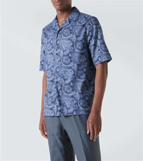 Brunello Cucinelli Paisley Cotton Shirt Brunello Cucinelli