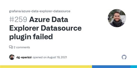 azure data explorer datasource plugin failed · issue 259 · grafana
