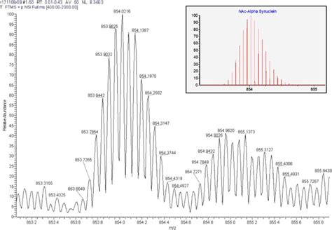 Mass Spectrum Of The þ 17 Charge State Envelope Of Nac αs Following Download Scientific