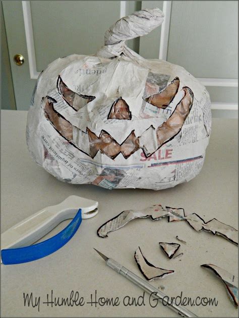 Papier Mâché Pumpkins How To Make Paper Mache Halloween Diy Paper
